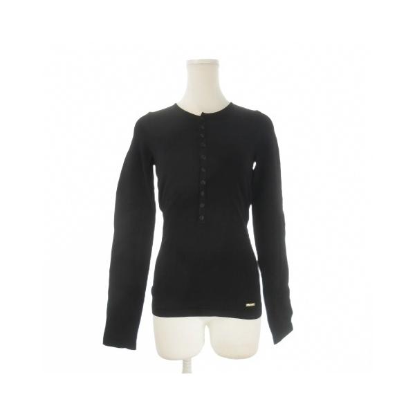 ディースクエアード DSQUARED2 ニットソー カットソー S 黒 ブラック 無地 ヘンリーネック 長袖 02PR 2016 5159-2016 02 /CK7 ■GY58【ブランド】ディースクエアード DSQUARED2【表記サイズ】...