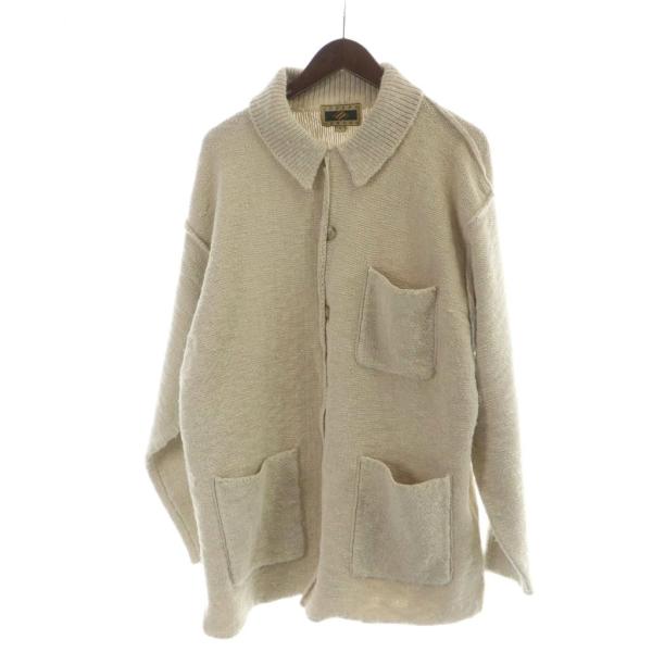 ジョセフアブード JOSEPH ABBOUD ニットカーディガン 長袖 シングル M ベージュ ■GY58 /MQ メンズ【ブランド】ジョセフアブード JOSEPH ABBOUD【表記サイズ】M【実寸サイズ】肩幅：約52cm　身幅：約54c...