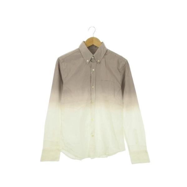 ユナイテッドアローズ UNITED ARROWS Quality Control by ACERTUS シャツ M グレー グラデーション 長袖 ボタンダウンカラー【ブランド】ユナイテッドアローズ UNITED ARROWS【表記サイズ】M...
