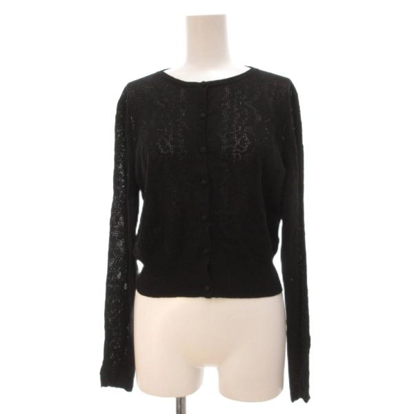 アルベルタ フェレッティ ALBERTA FERRETTI 美品 カーディガン 40 長袖 レース シルク 黒 ブラック /AE ■GY58 レディース【ブランド】アルベルタ フェレッティ ALBERTA FERRETTI【表記サイズ】40...