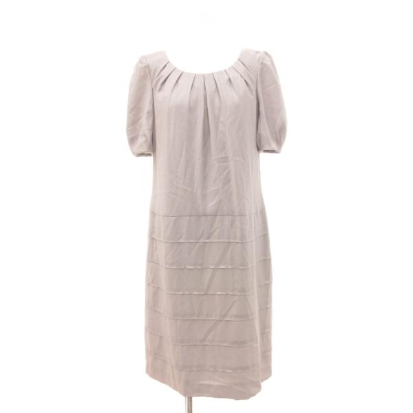 マトリーチェ バイ ヴォイスメール matrice by VOICEMAIL ワンピース 半袖 ひざ丈 シャーリング 38 グレー /JS ■GY60 レディース【ブランド】マトリーチェ バイ ヴォイスメール matrice by VOIC...