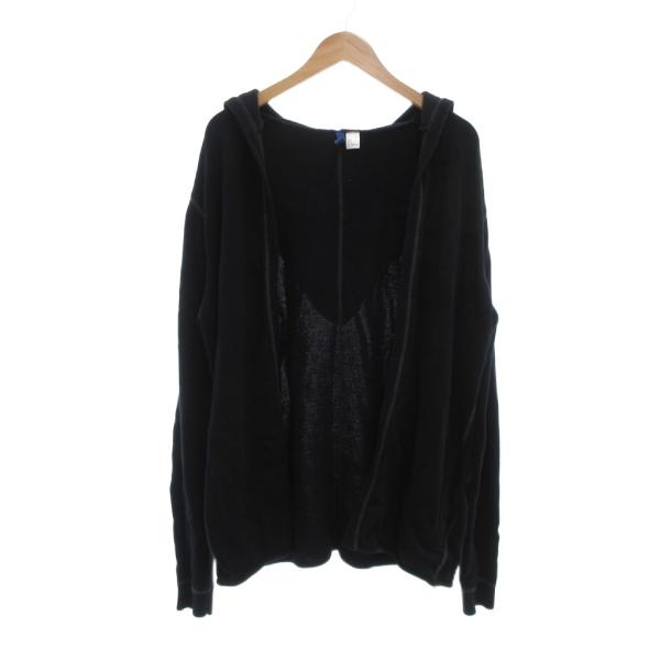 エイチ&amp;エム H&amp;M ディヴァイデッド DIVIDED カーディガン ニット L 黒 ブラック フード付き 長袖 ボタンレス /NU ■GY59 レディース【ブランド】エイチ&amp;エム H&amp;M【表記サイズ】L【実...