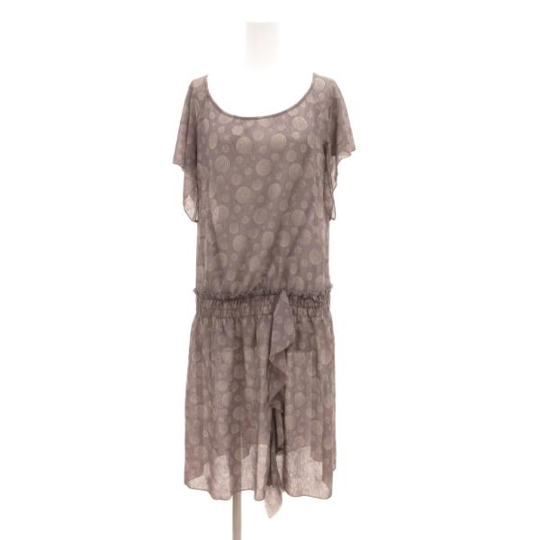 パドカレ pas de calais ワンピース ひざ丈 シアー ドット ノースリーブ グレー /JS ■GY60 レディース【ブランド】パドカレ pas de calais【表記サイズ】サイズ表記なし(実寸サイズをご参考ください。)【実寸...