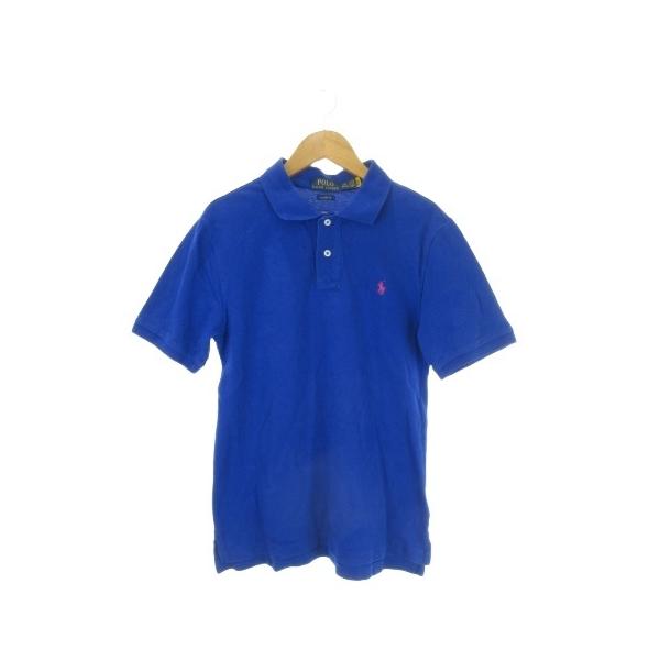 ポロ ラルフローレン POLO RALPH LAUREN ポロシャツ 半袖 鹿の子 ポニーロゴ刺繍 男の子 L/G 14-16 青 ブルー /CK13 ■GY61 キッズ【ブランド】ポロ ラルフローレン POLO RALPH LAUREN【...