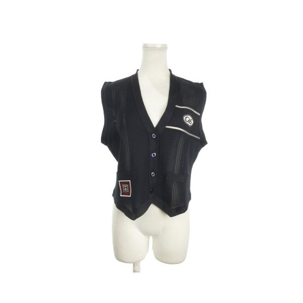 マンシングウェア MUNSINGWEAR GRANDSLAM ベスト M 紺 ネイビー ノースリーブ Vネック メッシュ編み /AO12 ■GY61 レディース【ブランド】マンシングウェア MUNSINGWEAR【表記サイズ】M【実寸サイズ...