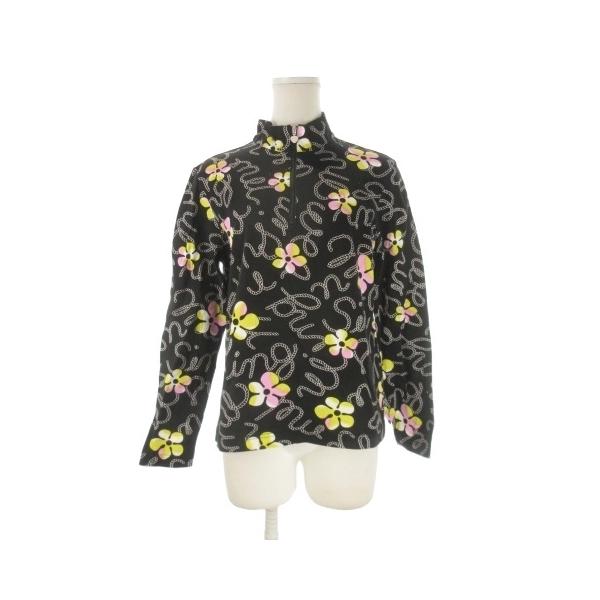 マンシングウェア MUNSINGWEAR Grand Slam ハーフジップトップス L 黒 ブラック 花柄 ハーフジップ 長袖 /CK30 ■GY61 レディース【ブランド】マンシングウェア MUNSINGWEAR【表記サイズ】L【実寸サ...