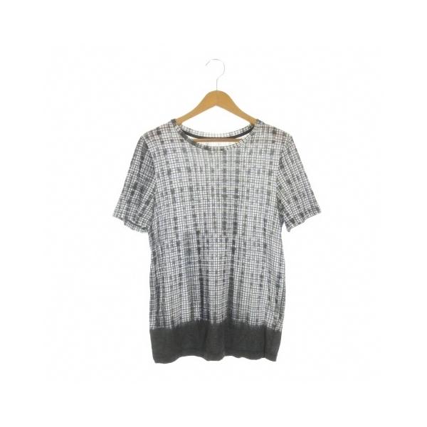 トリーバーチ TORY BURCH Tシャツ S 紺 ネイビー 半袖 ラウンドネック 格子柄 /AH32 ■GY61 メンズ【ブランド】トリーバーチ TORY BURCH【表記サイズ】S【実寸サイズ】肩幅：40cm　身幅：44cm　袖丈：2...