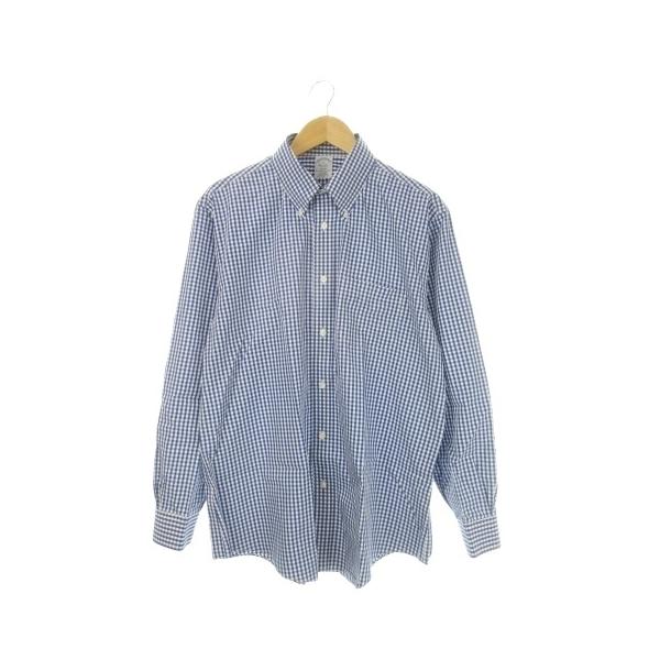 ブルックスブラザーズ BROOKS BROTHERS ボタンダウンシャツ 長袖 スーピマ綿 ギンガムチェック XL 青 ブルー /CK16 ■GY61 メンズ【ブランド】ブルックスブラザーズ BROOKS BROTHERS【表記サイズ】XL...