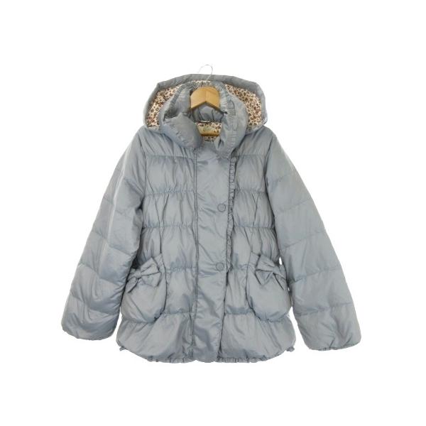 クミキョク 組曲 KUMIKYOKU ダウンコート フーディ フリル リボンモチーフ 女の子 TLL 青 ブルー /CK8 ■GY61 キッズ【ブランド】クミキョク 組曲 KUMIKYOKU【表記サイズ】TLL【実寸サイズ】肩幅：40cm　...