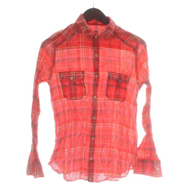 ジャーナルスタンダード JOURNAL STANDARD デヴォー Deveaux シャツ カジュアルシャツ 長袖 チェック柄 M オレンジ ピンク【ブランド】ジャーナルスタンダード JOURNAL STANDARD【表記サイズ】M【実寸サ...