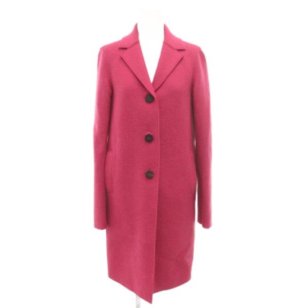 ハリスワーフロンドン HARRIS WHARF LONDON チェスターコート ウール ロング丈 ピンク ■GY61 /TZ 【表記サイズ】サイズ表記なし(実寸サイズをご参考ください。)【実寸サイズ】肩幅：37cm　身幅：42cm　袖丈：6...