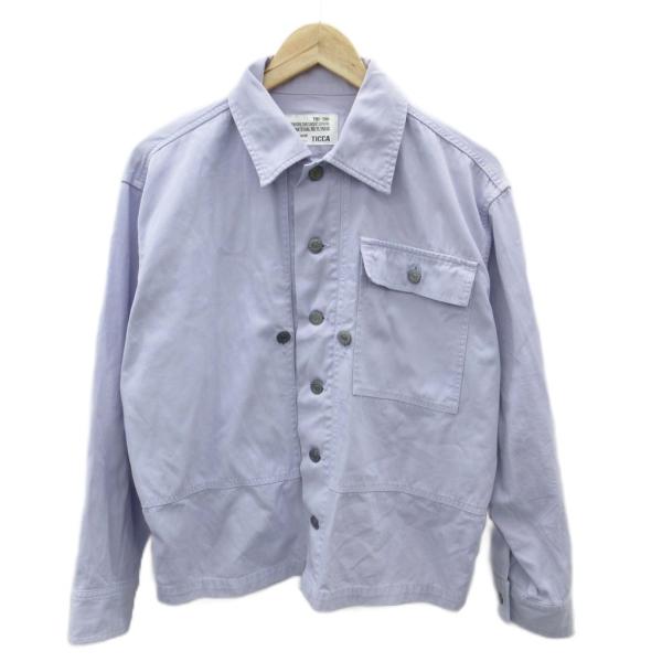 ティッカ TICCA ステンカラージャケット ミドル丈 ラベンダー /SM60 ■GY61 メンズ【ブランド】ティッカ TICCA【表記サイズ】F【実寸サイズ】肩幅：49cm　身幅：57cm　着丈：62cm　袖丈：54cm　　【素材】綿【色...