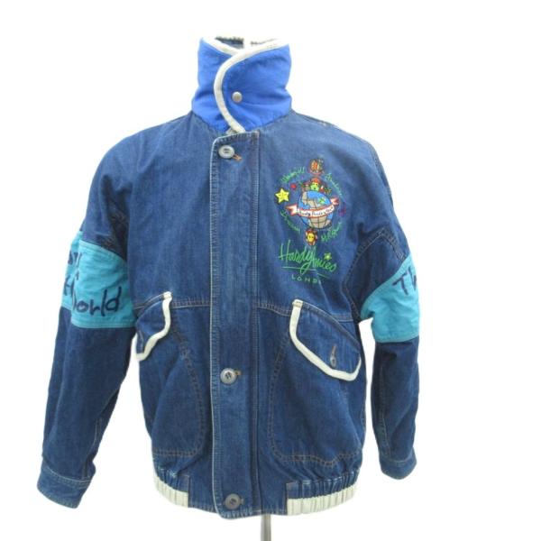 ハーディエイミス HARDY AMIES SPORT デニムジャケット ブルゾンジャケット ミドル丈 4 L 紺 ネイビー 刺繍 /HO11 ■GY61 メンズ【ブランド】ハーディエイミス HARDY AMIES【表記サイズ】4(日本Lサイ...