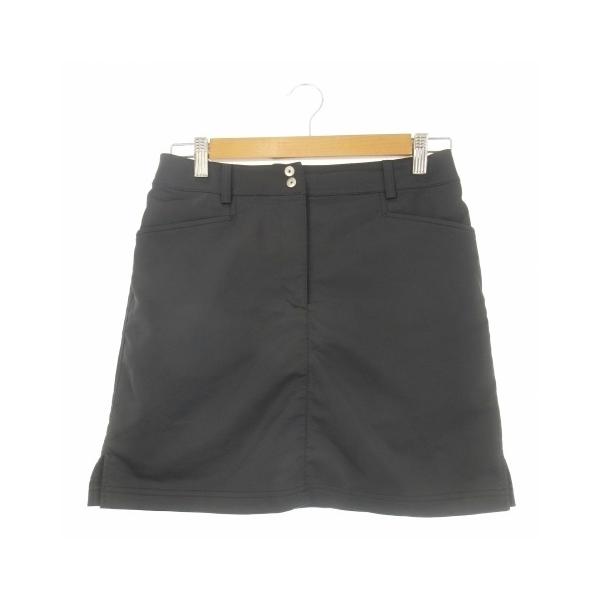 マンシングウェア MUNSINGWEAR Grand Slam スカート ゴルフ 9 黒 ブラック 無地 ミニ丈 フロントポケット /CK43 ■GY61 レディース【ブランド】マンシングウェア MUNSINGWEAR【表記サイズ】9【実寸...