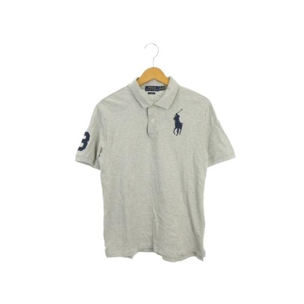 ポロ ラルフローレン POLO RALPH LAUREN ポロシャツ L/G グレー 半袖 ポロプレイヤーロゴ刺繍 数字アップリケ /AH16 ■GY61 キッズ【ブランド】ポロ ラルフローレン POLO RALPH LAUREN【表記サイ...