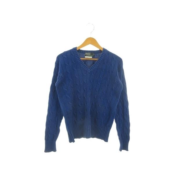 ポロ バイ ラルフローレン Polo by Ralph Lauren 子ども服 ニット セーター 16 紺 ネイビー Vネック ケーブルニット 長袖 /AO32 ■GY61【ブランド】ポロ バイ ラルフローレン Polo by Ralph ...