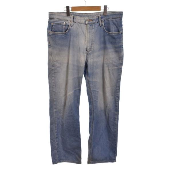 エドウィン EDWIN デニムパンツ ジーンズ ワイド ロゴパッチ 36 水色 インディゴ E403F ■GY58 メンズ【ブランド】エドウィン EDWIN【表記サイズ】36【実寸サイズ】ウエスト：約94cm　もも幅：約38cm　裾幅：約2...