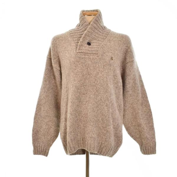 ナイツオブラウンドテーブル Knights of Round Table ニット セーター L ベージュ ■GY58 【表記サイズ】L【実寸サイズ】肩幅：53cm　身幅：54cm　着丈：68cm　袖丈：56cm　　【素材】毛【色】ベージュ【...