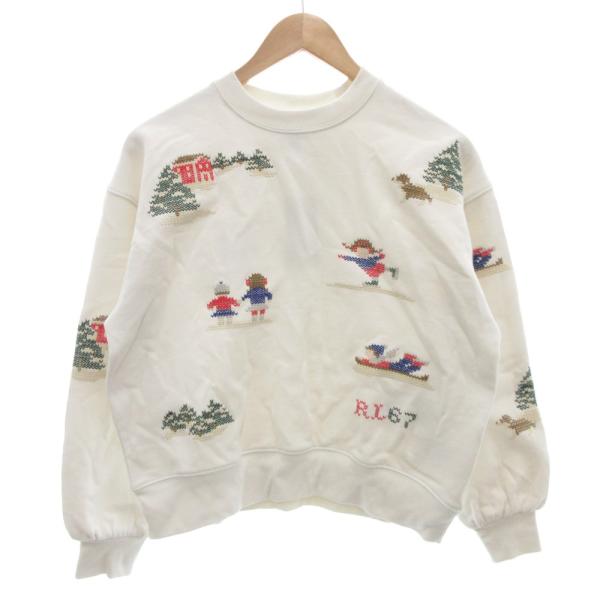未使用品 ポロ ラルフローレン POLO RALPH LAUREN タグ付き エンブロイダリー フリース スウェットシャツ トレーナー 長袖 XL(16)【ブランド】ポロ ラルフローレン POLO RALPH LAUREN【表記サイズ】XL...