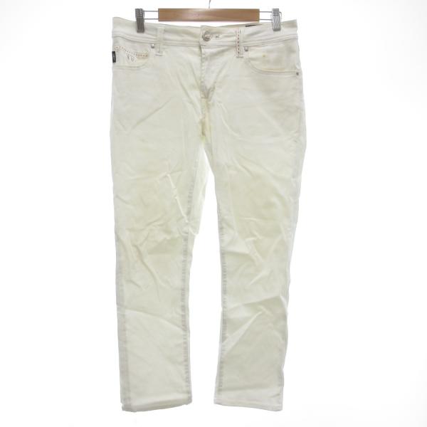 トラマロッサ TRAMAROSSA Leonard Slim デニムパンツ ジーンズ スキニー ストレッチ ジップフライ 32 白 ホワイト /GV ■GY61 メンズ【表記サイズ】32【実寸サイズ】ウエスト：80cm　もも幅：25cm　裾...