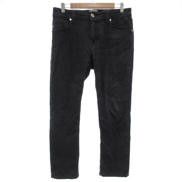 トラマロッサ TRAMAROSSA 24.7 Leonardo Slim ストレッチデニムパンツ ジーンズ ジップフライ ストレッチ 31 黒 ブラック /GV ■GY61【表記サイズ】31【実寸サイズ】ウエスト：78cm　もも幅：24cm...