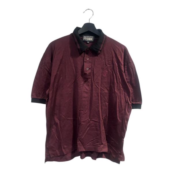 ジャンフランコフェレ GIANFRANCO FERRE ポロシャツ カットソー 半袖 52 ボルドー ■GY61 メンズ【ブランド】ジャンフランコフェレ GIANFRANCO FERRE【表記サイズ】52【実寸サイズ】肩幅：約53cm　身幅...