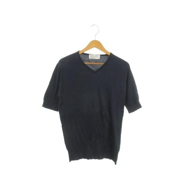ジョンスメドレー JOHN SMEDLEY 半袖ニット 紺 ネイビー コットン Vネック 無地 /AO11 ■GY61 メンズ【ブランド】ジョンスメドレー JOHN SMEDLEY【表記サイズ】サイズ表記なし(実寸サイズをご覧ください)【実...