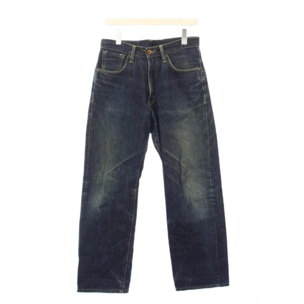 エドウィン EDWIN デニムパンツ ジーンズ ジップフライ ワンカラー ロゴパッチ W30 L34 インディゴ /BB ■GY61 メンズ【ブランド】エドウィン EDWIN【表記サイズ】W30 L34【実寸サイズ】ウエスト：76cm　もも...