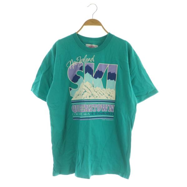 ティアンドスキーオリジナルズ T&amp;SKI Originals Tシャツ 半袖 プリント ヴィンテージ M グリーン /MY ■OS ■GY66 メンズ【表記サイズ】M【実寸サイズ】肩幅：47cm　身幅：54cm　着丈：67cm　袖丈...