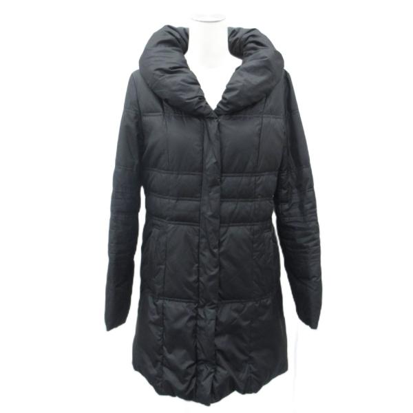 ミミカ mimica ダウンコート ロング丈 9AR 黒 無地 ボリュームカラー /SY58 ■GY58 レディース【表記サイズ】9AR【実寸サイズ】肩幅：40cm　身幅：50cm　袖丈：59.5cm　着丈：80cm　　【素材】表地 ポリエ...