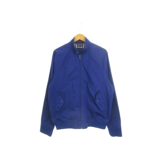 ベンシャーマン Ben Sherman スウィングトップ ジャケット 上着 M 紫 パープル 青 ブルー 長袖 スタンドカラー 裏地チェック柄 /AH33【ブランド】ベンシャーマン Ben Sherman【表記サイズ】M【実寸サイズ】身幅：...