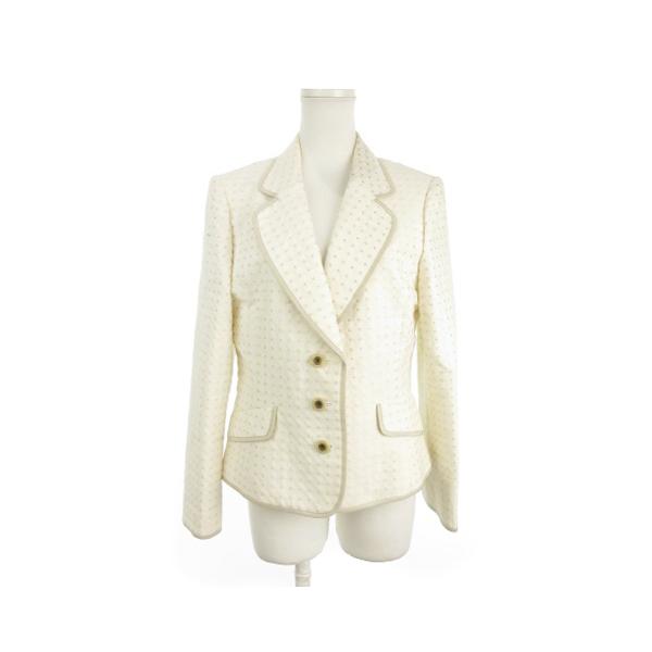 ミス アシダ miss ashida テーラードジャケット スクエアドット 総柄 TALL 11 ライトベージュ /AH1 ■GY61 レディース【ブランド】ミス アシダ miss ashida【表記サイズ】TALL 11【実寸サイズ】肩幅...