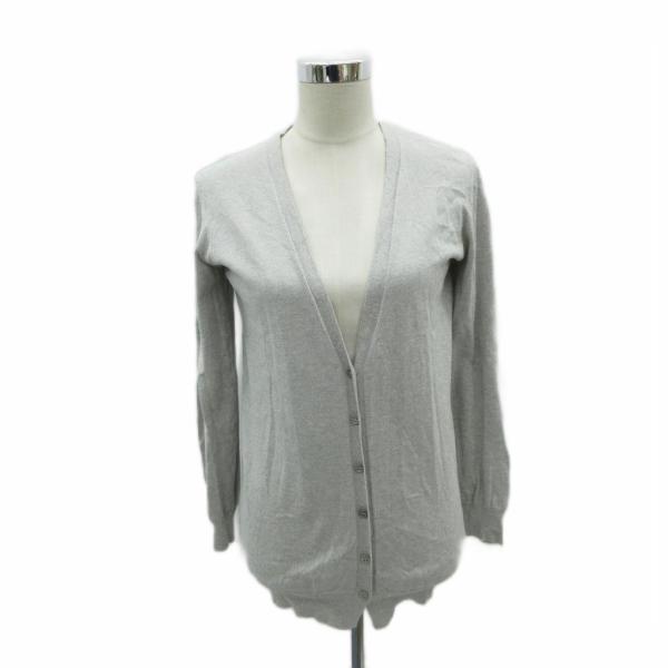 ファビアナフィリッピ FABIANA FILIPPI カーディガン ミドル丈 S グレー Vネック 長袖 ラメ /SM19 ■GY58 レディース【ブランド】ファビアナフィリッピ FABIANA FILIPPI【表記サイズ】S【実寸サイズ】...