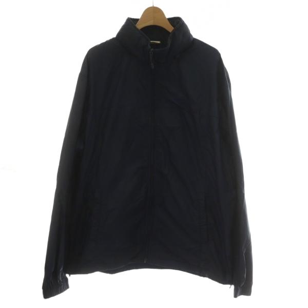 ファーストダウン FIRST DOWN ウインドブレーカー ナイロンジャケット LL 紺 ネイビー 無地 スタンドカラー 長袖 /RP ■GY58 メンズ【ブランド】ファーストダウン FIRST DOWN【表記サイズ】LL【実寸サイズ】肩幅...