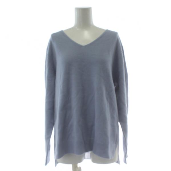 未使用品 レプシィム ローリーズファーム LEPSIM LOWRYS FARM タグ付き ニット セーター L 水色 ライトブルー Vネック 長袖【ブランド】レプシィム ローリーズファーム LEPSIM LOWRYS FARM【表記サイズ】...