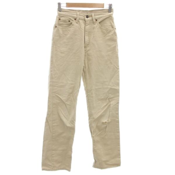 リーバイス Levi's W519 デニムパンツ ジーンズ ジップフライ ストレート W29 L32 ベージュ /GV ■GY60 メンズ【ブランド】リーバイス Levi's【表記サイズ】W29 L32【実寸サイズ】ウエスト：62cm　もも...