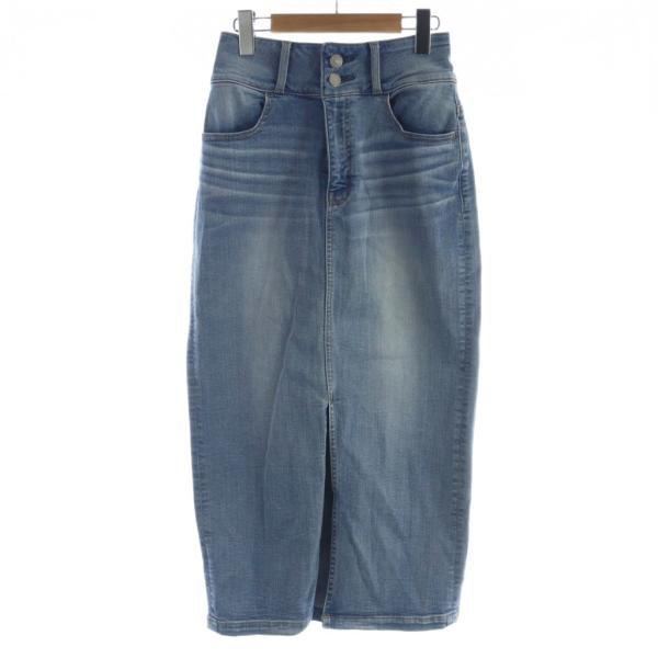 アズールバイマウジー AZUL by moussy ハイウエストスカート デニム タイト ロング スリット M 水色 ライトブルー 250HSS12-001J-1 /KW【ブランド】アズールバイマウジー AZUL by moussy【表記サ...