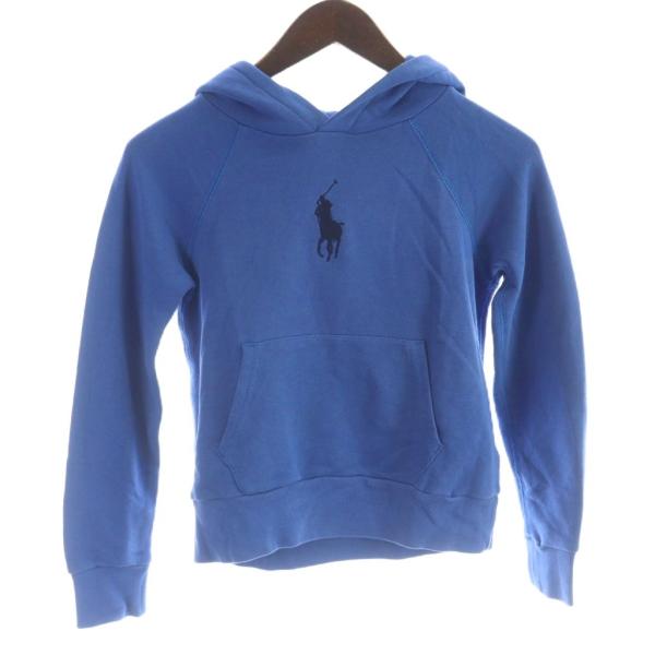 ポロ ラルフローレン POLO RALPH LAUREN パーカー スウェット ロゴ刺繍 長袖 8-10 140cm ラグランスリーブ 青 ブルー /KW ■GY58【ブランド】ポロ ラルフローレン POLO RALPH LAUREN【表記...