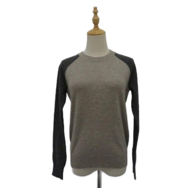 セオリー Theory ニット セーター カシミヤ S グレージュ 無地 ラウンドネック 長袖 /YS15 ■GY58 レディース【ブランド】セオリー Theory【表記サイズ】S【実寸サイズ】身幅：48cm　着丈：57cm　ゆき丈：78c...