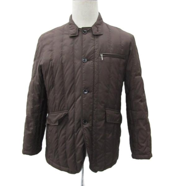 シンプルライフ SIMPLE LIFE ダウンジャケット 上着 ミドル丈 M 茶 ブラウン /SM1 ■GY58 メンズ【表記サイズ】M【実寸サイズ】肩幅：44cm　身幅：55cm　袖丈：57cm　着丈：75cm　　【素材】表地　本体　ポリ...