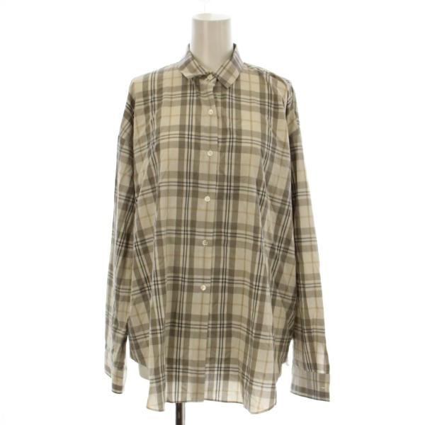 アンタイトル UNTITLED シャツ ブラウス カットソー 2 茶 ブラウン チェック柄 襟付き 長袖 /LP ■GY58 レディース【ブランド】アンタイトル UNTITLED【表記サイズ】2【実寸サイズ】肩幅：53cm　身幅：56cm　...