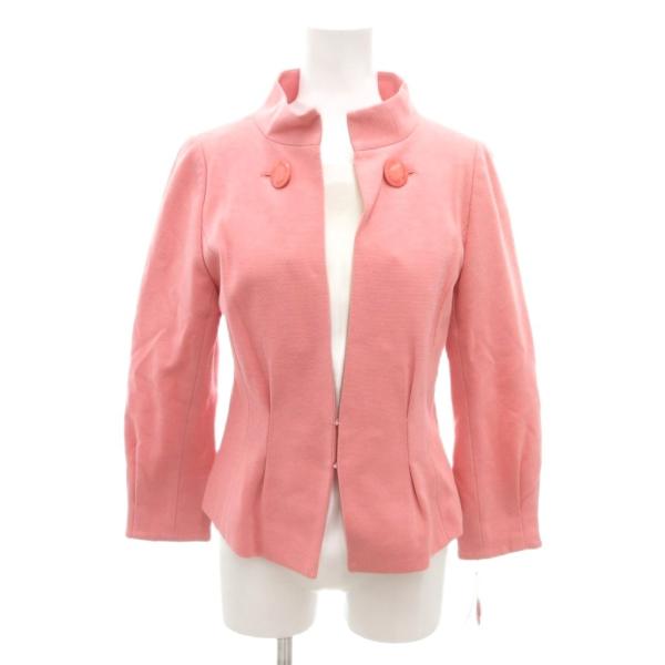 未使用品 ピエールカルダン Pierre Cardin タグ付き ジャケット S ピンク 総裏地 スタンドカラー 飾りボタン /SJ ■GY60 レディース【ブランド】ピエールカルダン Pierre Cardin【表記サイズ】S【実寸サイズ...