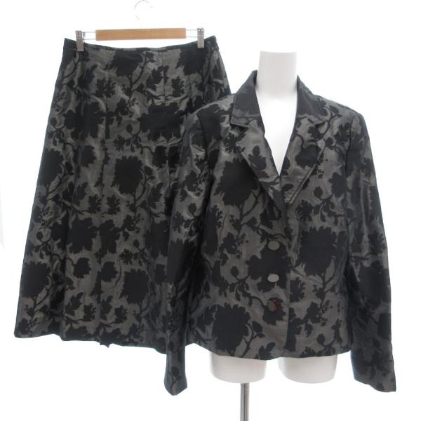 クリスチャンオジャール スーツ セットアップ テーラードジャケット フレアスカート 2B 総裏地 ノーベント ロング 13 76【ブランド】クリスチャンオジャール CHRISTIAN AUJARD【表記サイズ】ジャケット 13スカート 76...