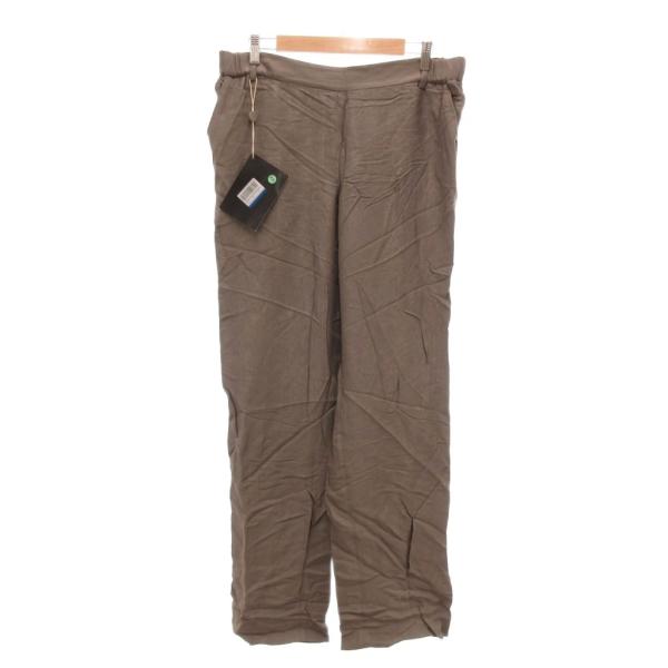 未使用品 ヴィクター&amp;ロルフ VIKTOR&amp;ROLF タグ付き ワイドパンツ スラックス ゴムウエスト 48 ライトブラウン /YJ ■GY60 レディース【ブランド】ヴィクター&amp;ロルフ VIKTOR&amp;ROL...