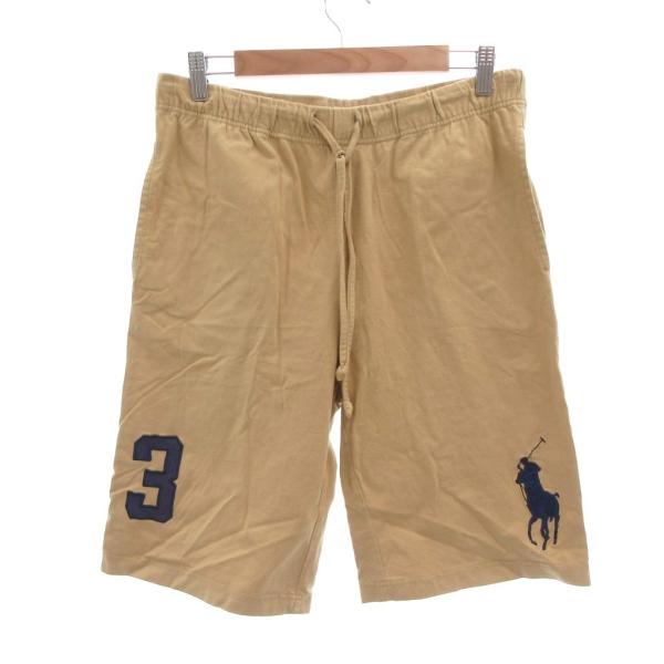 ポロ バイ ラルフローレン Polo by Ralph Lauren ショートパンツ M ベージュ ドローストリングウエスト ナンバリング ロゴ刺繍 /TZ ■GY60 メンズ【ブランド】ポロ バイ ラルフローレン Polo by Ralp...