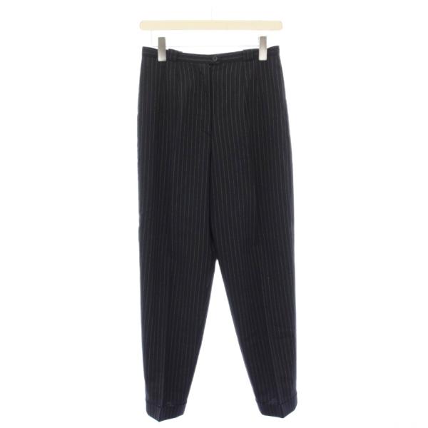 コルネリアーニ Corneliani スラックスパンツ タック ジップフライ ストライプ柄 紺 ネイビー /BB ■GY58 メンズ【ブランド】コルネリアーニ Corneliani【表記サイズ】読み取り不可【実寸サイズ】ウエスト：64cm　...