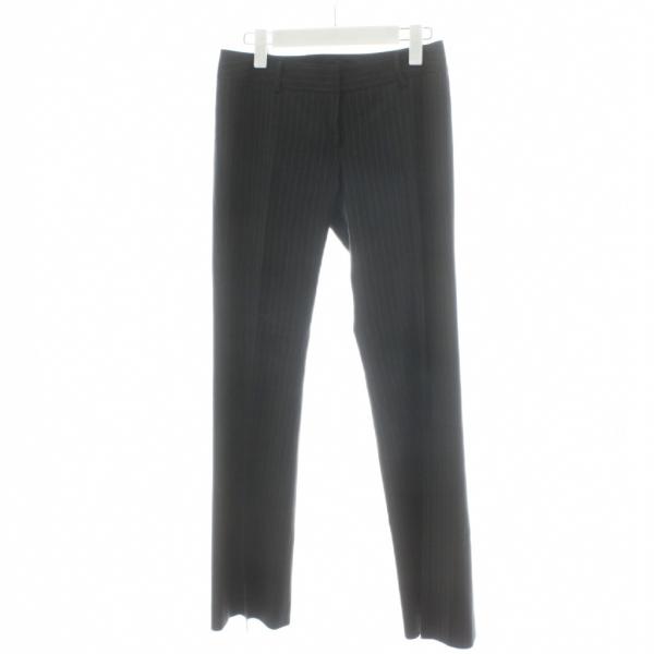 オプストアクセソワール OBST ACCESSOIRE パンツ スラックス 36 黒 ブラック /AN63 ■GY58 レディース【表記サイズ】36【実寸サイズ】ウエスト：約72cm　もも幅：約23cm　裾幅：約24cm　股上：約23cm　...