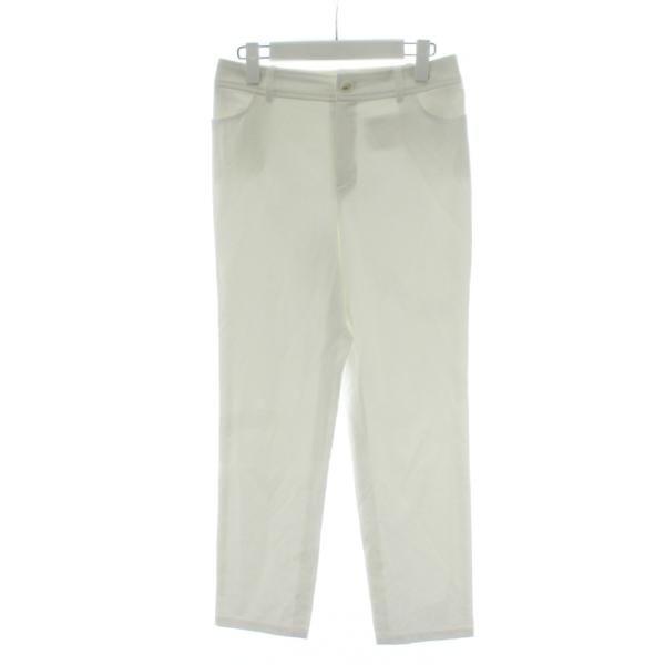 セシオセラ CECI OU CELA パンツ 麻 リネン 38 白 ホワイト 無地 フルレングス ストレートシルエット ボトムス /PP ■GY61 レディース【表記サイズ】38【実寸サイズ】ウエスト：約69cm　もも幅：約23cm　裾幅：...