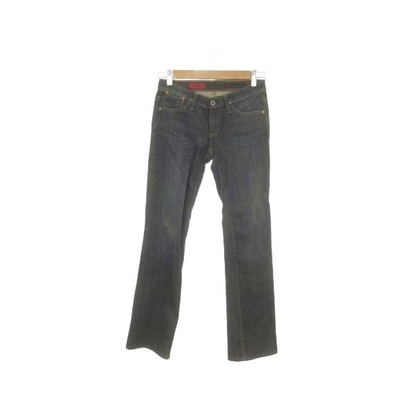 エージー AG Adriano Goldschmied the Kiss デニム ジーンズ 24R 紺 ネイビー インディゴ 無地 フルレングス /MN18 ■GY58 レディース【ブランド】エージー AG【表記サイズ】24R【実寸サイズ】...