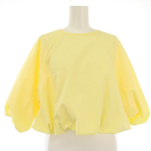 ラティーナ Latina ブラウス プルオーバー F 黄色 イエロー 無地 ボリュームスリーブ 五分袖 /TK ■GY60 レディース【表記サイズ】F【実寸サイズ】身幅：49cm　着丈：44cm　ゆき丈：51cm　　【素材】表地 ポリエステ...